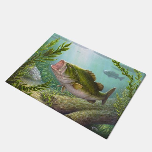 Bass Fish Doormat | Zazzle