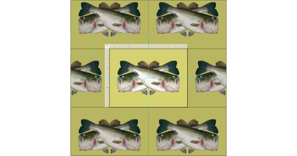 Bass Fish Fabric | Zazzle