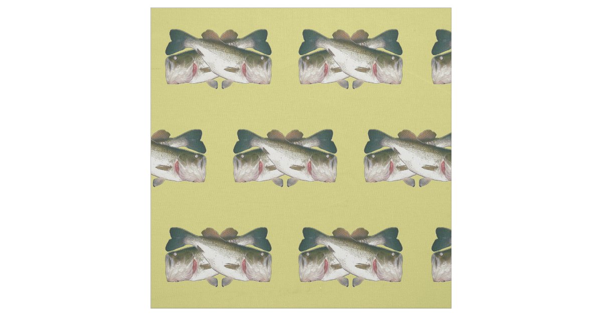 Bass Fish Fabric | Zazzle