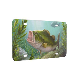 Bass Fish License Plate | Zazzle