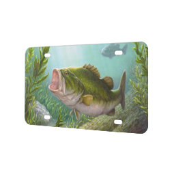 Bass Fish License Plate | Zazzle