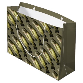 Bass Fish Men's Large Gift Bag | Zazzle