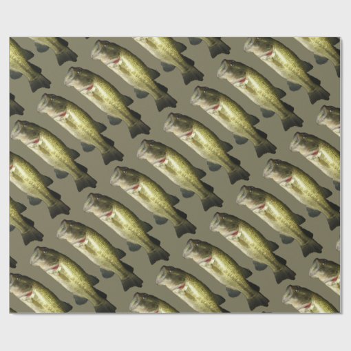 Bass Fish Men's Wrapping Paper | Zazzle
