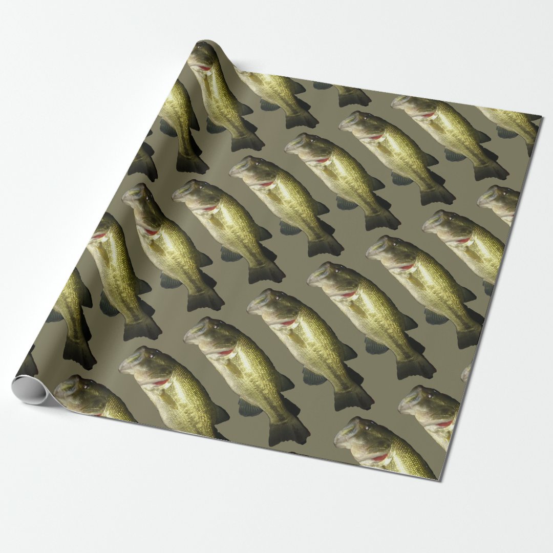 Bass Fish Men's Wrapping Paper | Zazzle