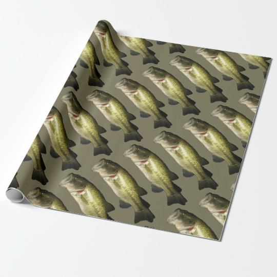 Bass Fish Men's Wrapping Paper | Zazzle.com
