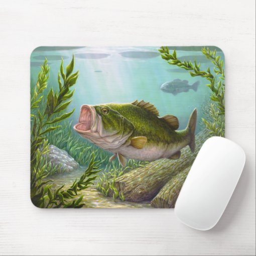 Bass Fish Mouse Pad | Zazzle