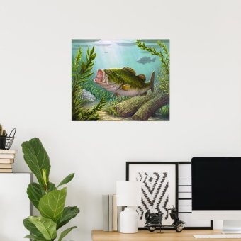 Bass Fish Poster | Zazzle