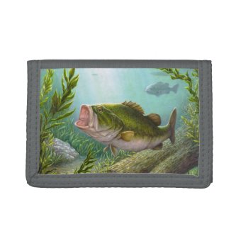 Bass Fish Trifold Wallet | Zazzle