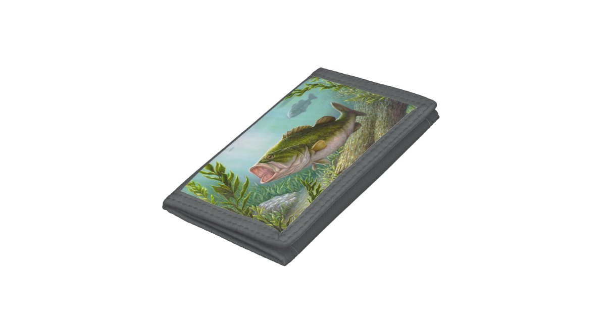 Bass Fish Trifold Wallet | Zazzle