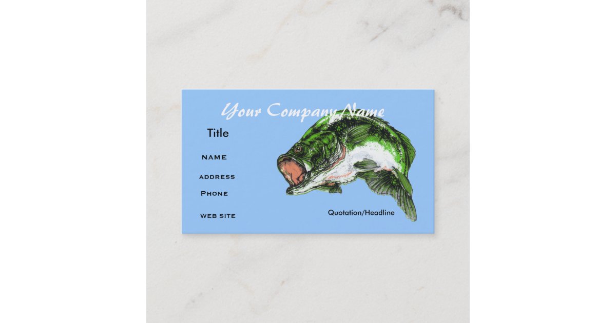 Bass fishing ,Business card | Zazzle