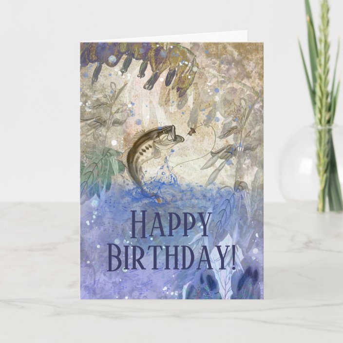 Bass Fishing Card | Zazzle