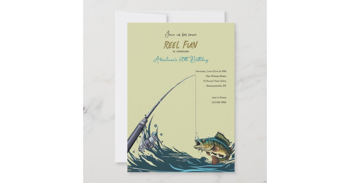 Bass Fishing Invitation | Zazzle