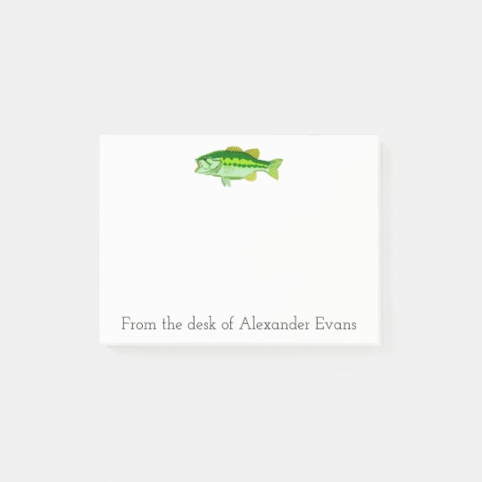 Bass Fishing Post-it Notes | Zazzle.com