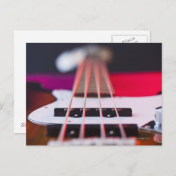 Bass Guitar 3 Postcard | Zazzle