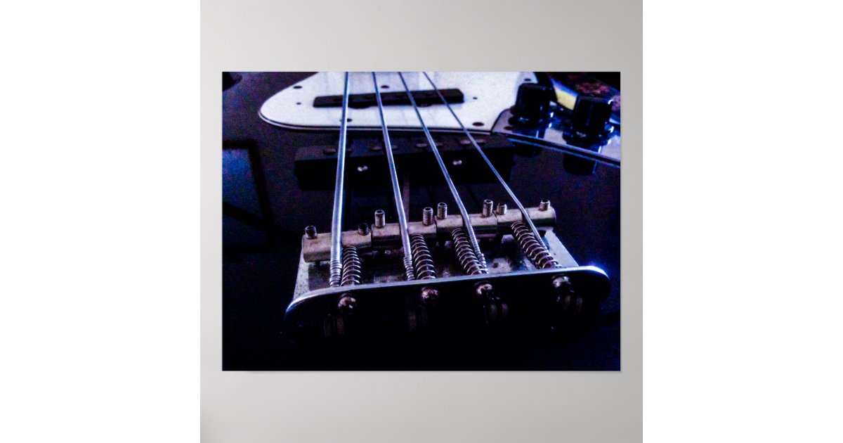 Bass Guitar Abstract Poster | Zazzle