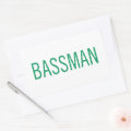 Bass Guitar Bassman Rectangular Sticker | Zazzle
