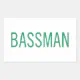 Bass Guitar Bassman Rectangular Sticker | Zazzle