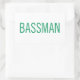 Bass Guitar Bassman Rectangular Sticker | Zazzle