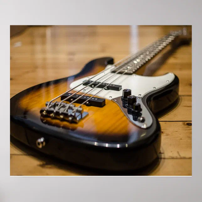 Bass Guitar Poster | Zazzle