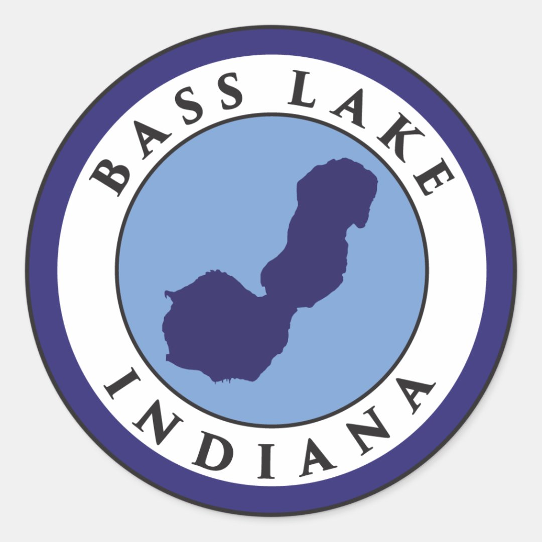 Bass Lake, Indiana Classic Round Sticker | Zazzle