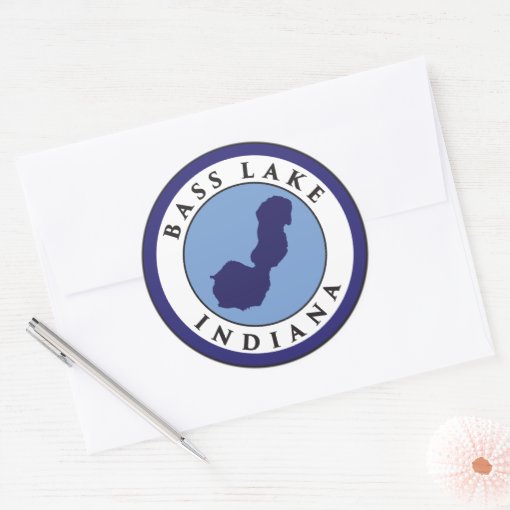 Bass Lake, Indiana Classic Round Sticker | Zazzle