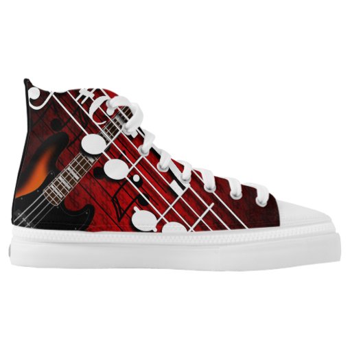 Bass Player High-Top Sneakers | Zazzle