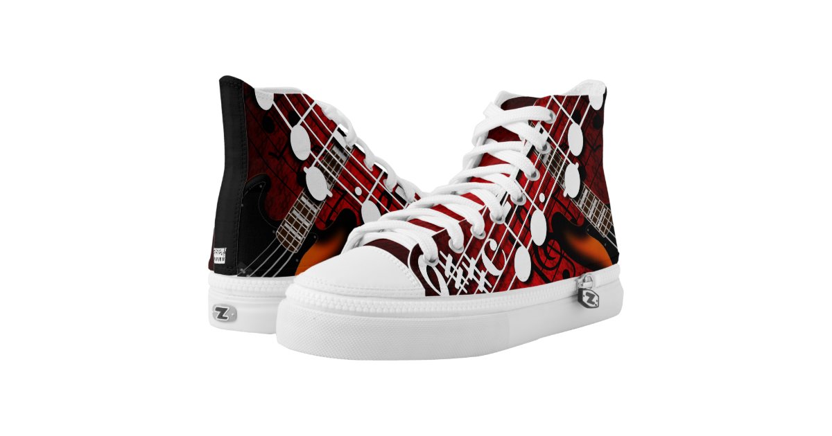 Bass Player High-Top Sneakers | Zazzle
