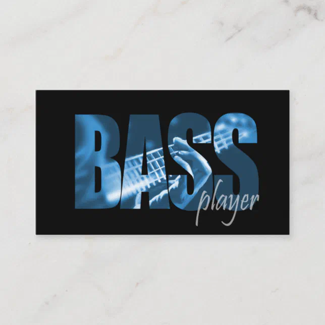 Bass Player Musician Business Card | Zazzle