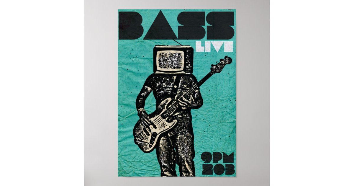 Bass Poster | Zazzle