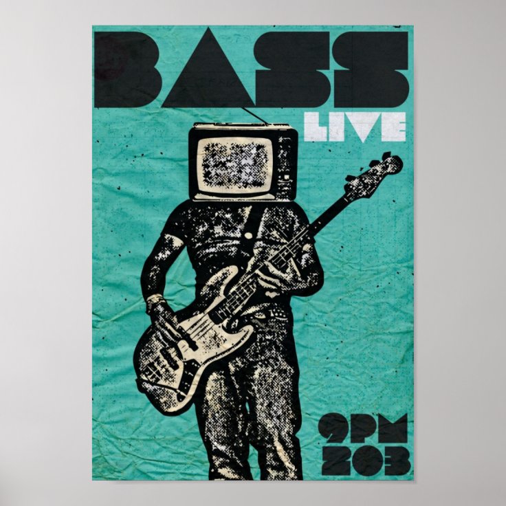 Bass Poster | Zazzle