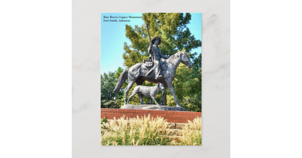Bass Reeves Monument, Fort Smith, AR Postcard | Zazzle