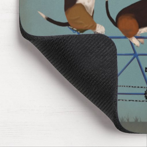 Basset Hound Tandem Mouse Pad | Zazzle