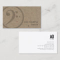 Bassist Bass Clef Icon Music Business Card | Zazzle