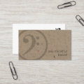 Bassist Bass Clef Icon Music Business Card | Zazzle