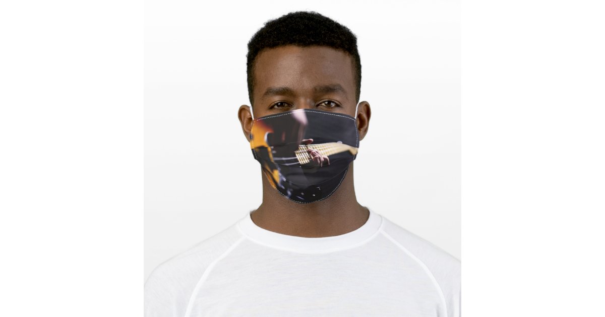 Bassist Bass Guitar Player Guitarist Musician Adult Cloth Face Mask ...