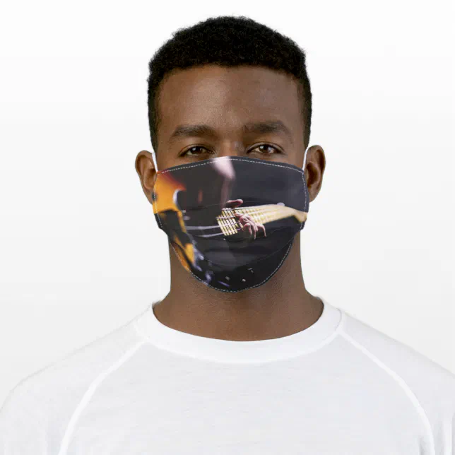 Bassist Bass Guitar Player Guitarist Musician Adult Cloth Face Mask ...