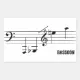 Bassoon Playing Range Rectangular Sticker | Zazzle