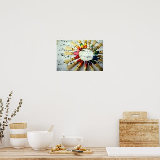 Bassoon Reed Rainbow Poster | Zazzle