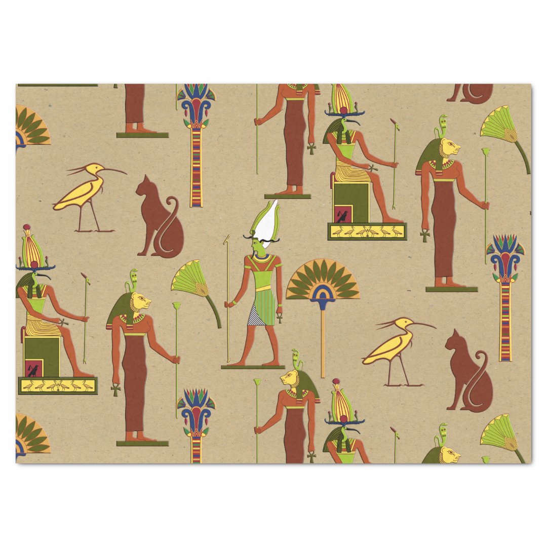 Bast, Osiris And Thoth Tissue Paper | Zazzle