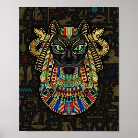 Bastet Egyptian Goddess Poster | Zazzle.com