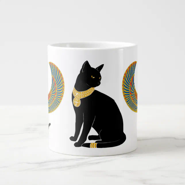 Bastet: Winged Cat of Isis! Large Coffee Mug | Zazzle