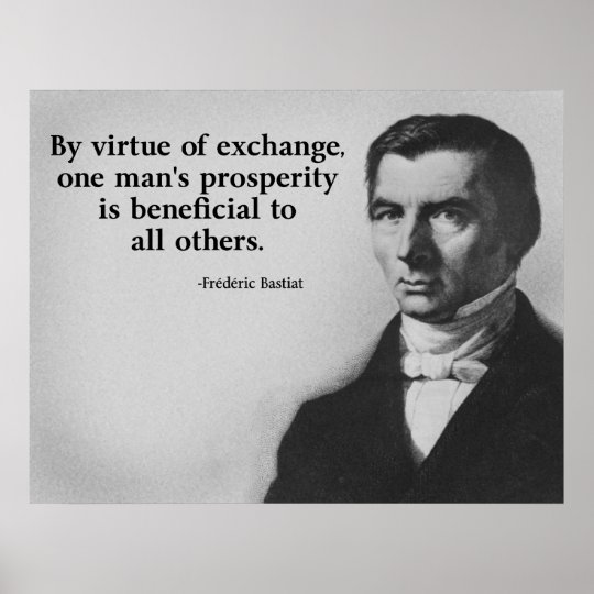 Bastiat Free Trade Quote Poster | Zazzle.com