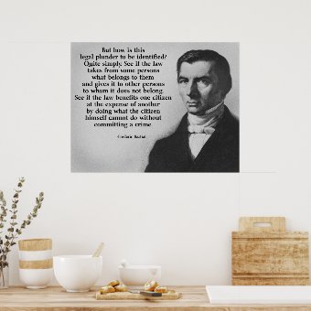 Bastiat Plunder Poster | Zazzle