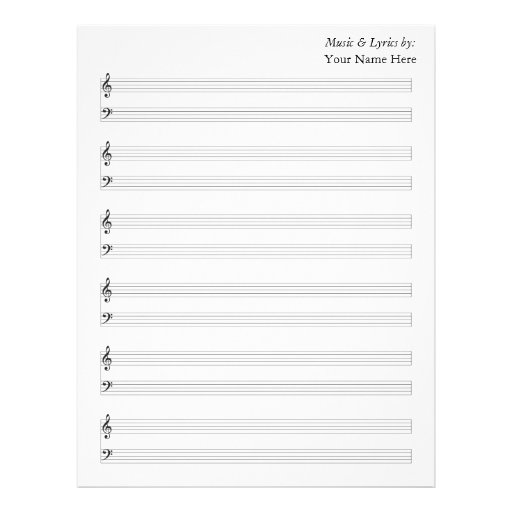 Hoja partitura en blanco - Imagui