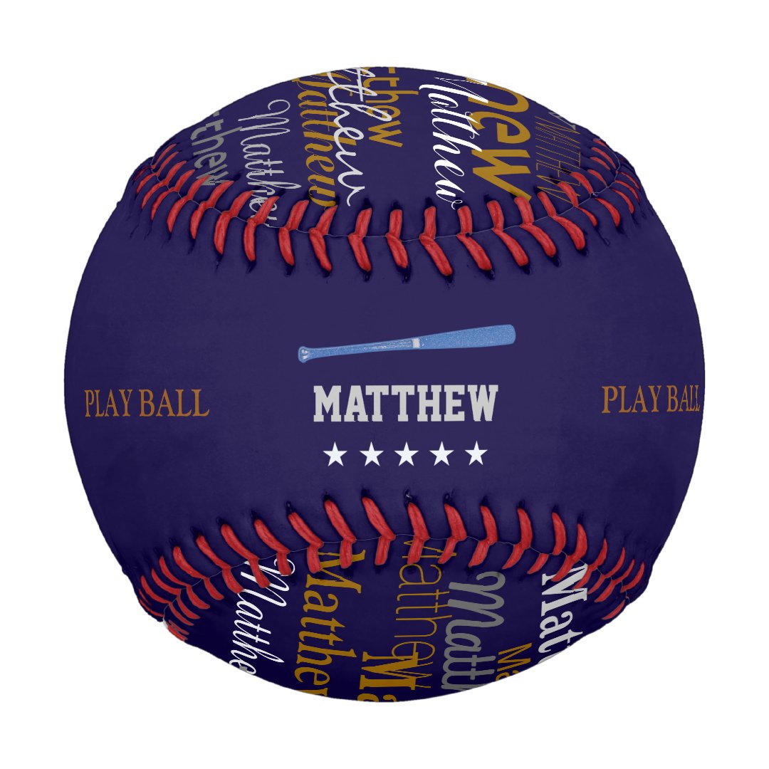 bat and play ball personalized | Zazzle