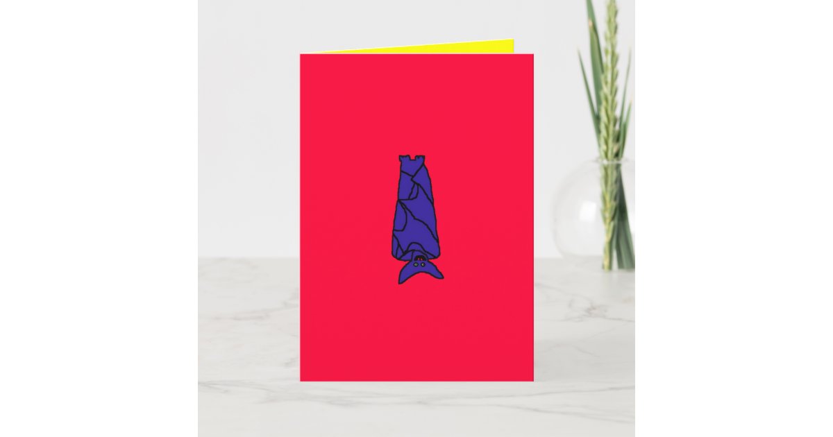 Bat birthday card | Zazzle