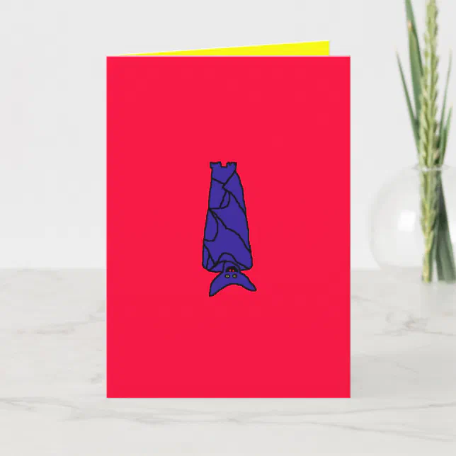 Bat birthday card | Zazzle