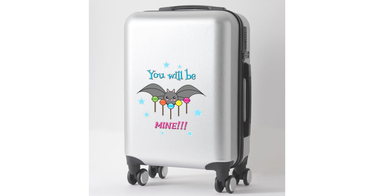Bat Craving Lollipops - You Will Be Mine Sticker | Zazzle