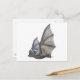 Bat In Side Profile with Wings in Upstroke Postcard | Zazzle