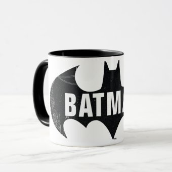 Bat Logo With Gotham Etching Mug | Zazzle